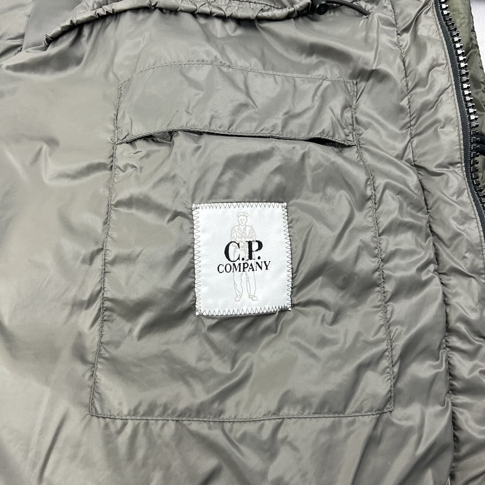 CP Company D.D. Shell Lens Puffer Jacket Green Coat Medium 2769 | eBay UK