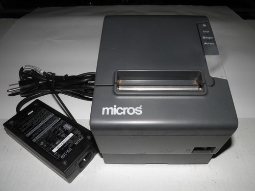 Micros Epson TM-T88V Thermal POS Receipt Printer Ethernet M244A w power ...