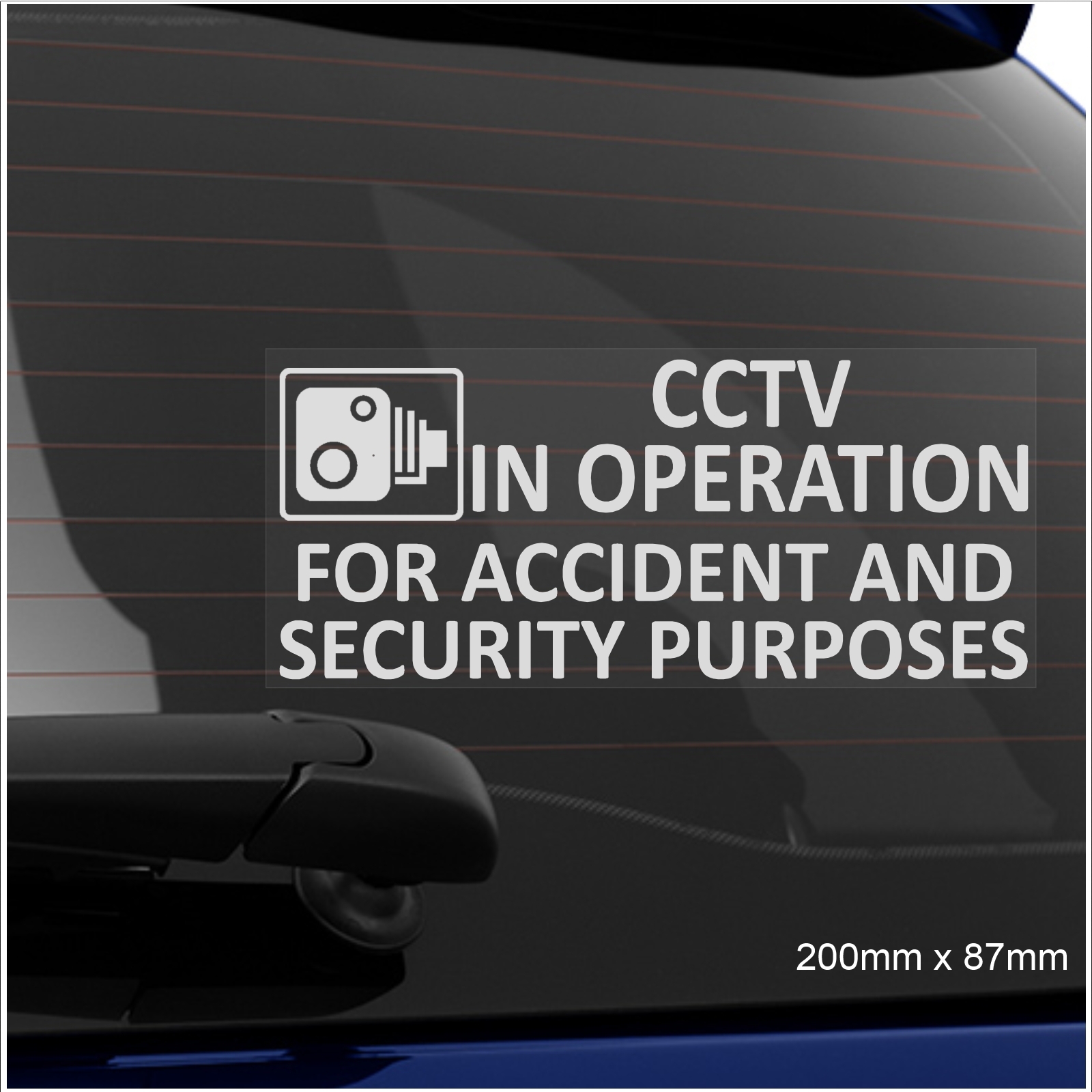 CCTV In Operation for Accident & Security Stickers Van Lorry Truck Taxi ...