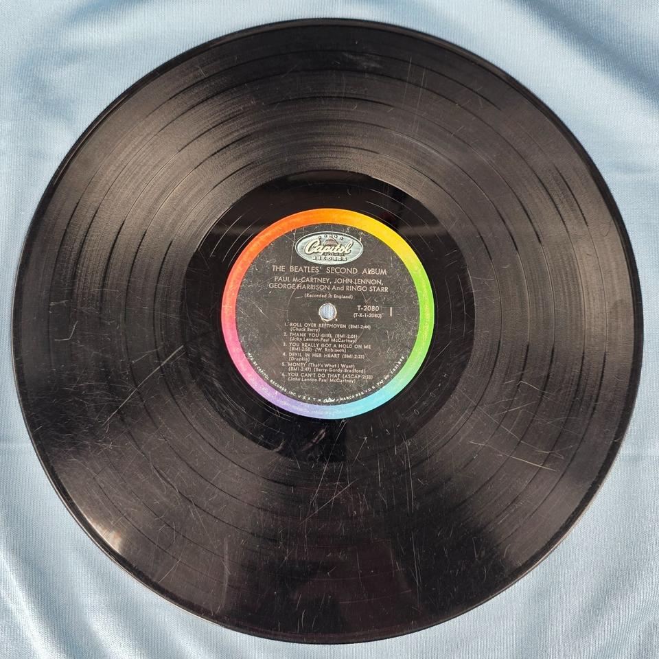 Beatles The Beatles’ Second Album Mono LP Capitol T-2080 Rainbow Label ...