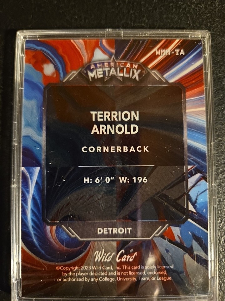 2023 Wild Card Metallix Terrion Arnold Rookie 7/10 | eBay