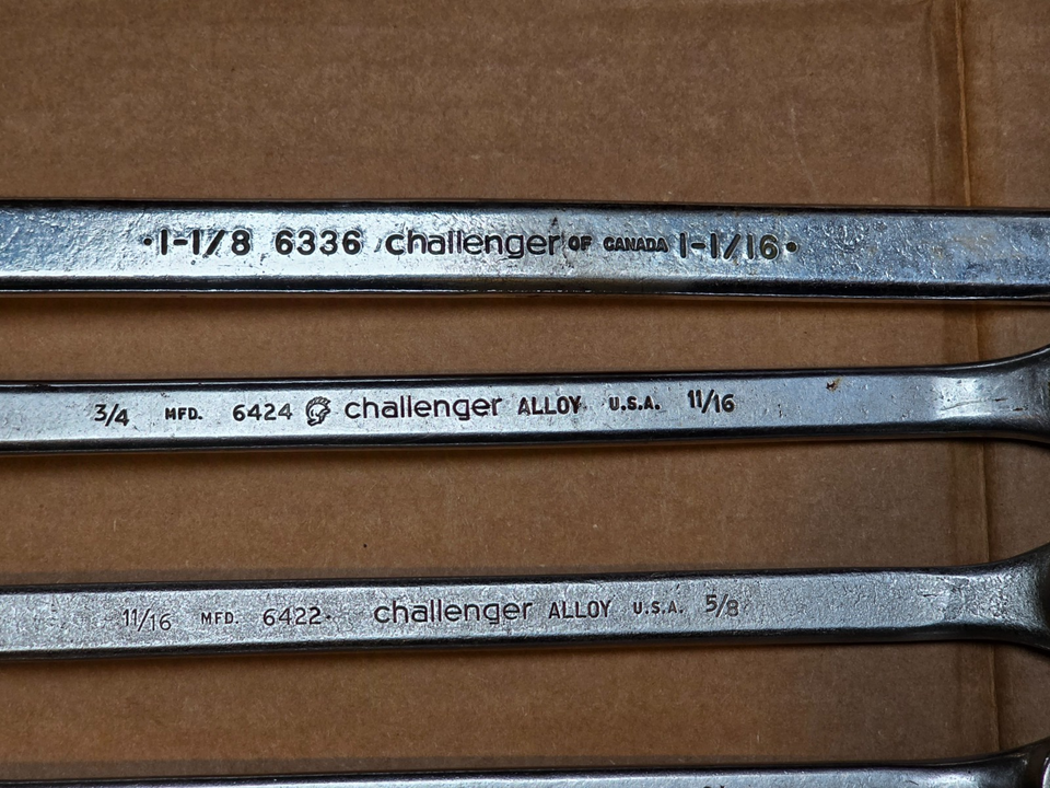 CHALLENGER Box End Wrench Set of 5 Pieces SAE | eBay