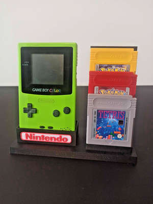 Nintendo Gameboy Color (GBA) Display with Game Cartridges Stand | eBay