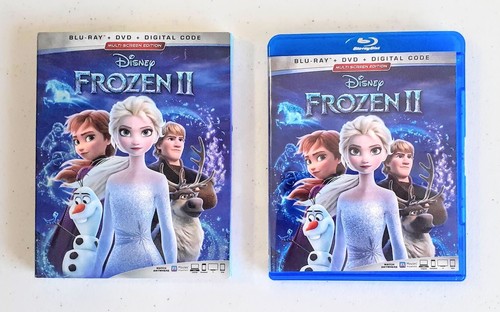Frozen II Disney Blu ray + DVD + Digital Code with Slipcover - Near Mint 786936863260| eBay