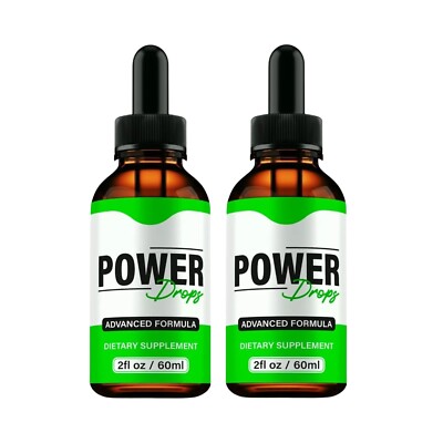 (2-Pack) Power Drops – PowerDrops Extra Strength All Natural Organic ...