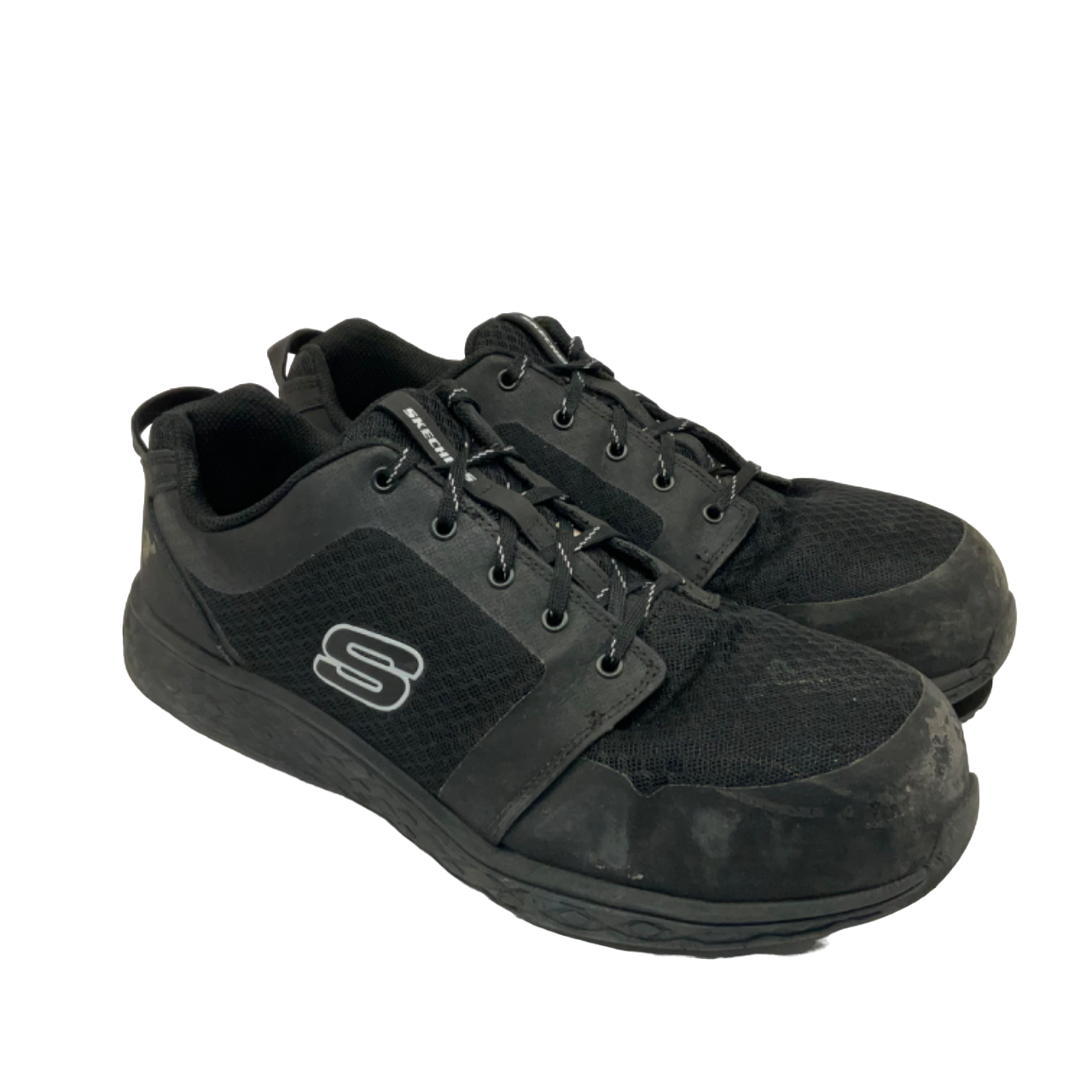 SKECHERS WORK Men's Aluminum Toe SP Athletic Work Shoes 99999068 Black ...