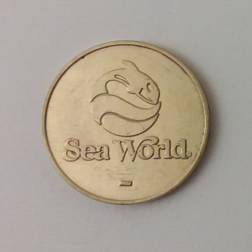 Sea World Arcade Game Token 22mm | eBay