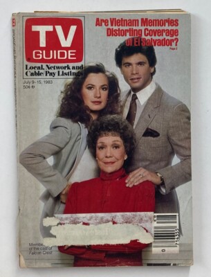 TV Guide Magazine July 9 1983 Cast of Falcon Crest Hartford-New Haven ...