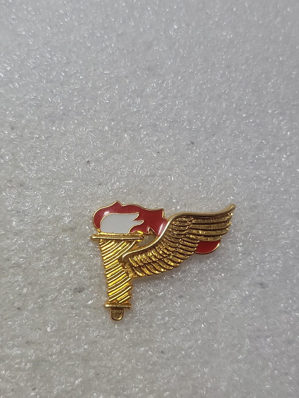 U.S. ARMY PATHFINDER Torch W/ Wings Red Enamel Gold Toned P14763 Clutch ...