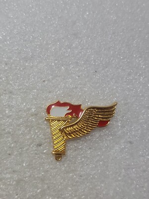 U.S. ARMY PATHFINDER Torch W/ Wings Red Enamel Gold Toned P14763 Clutch ...