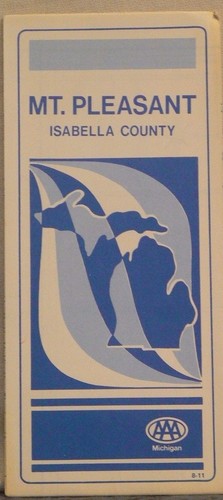 1981 AAA Street Map of Mt. Pleasant, Michigan | eBay