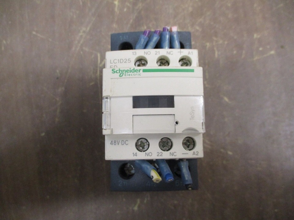 Schneider Electric Contactor LC1D25ED 48VDC Coil 25A Used | eBay