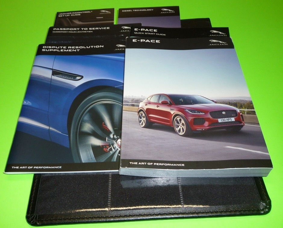 2018 JAGUAR E-PACE OWNERS MANUAL SET 18 E PACE GUIDE HANDBOOK SE R HSE ...