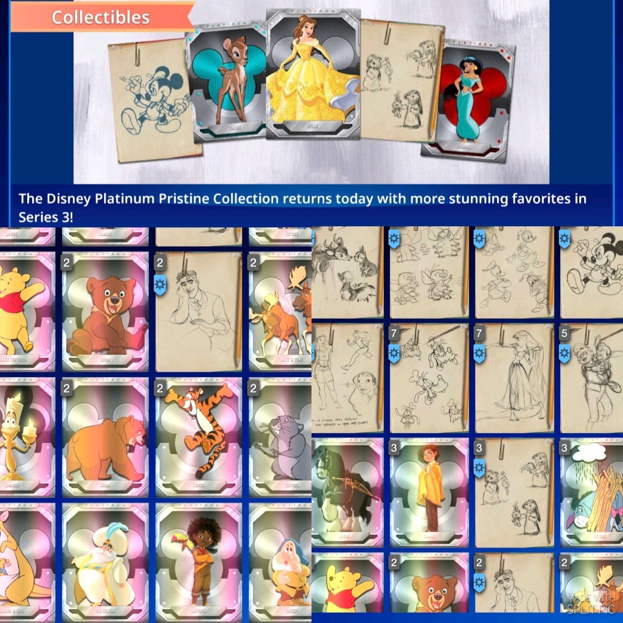 Topps Disney Collect Limited Edition Platinum Pristine YOU PICK EPIC ...