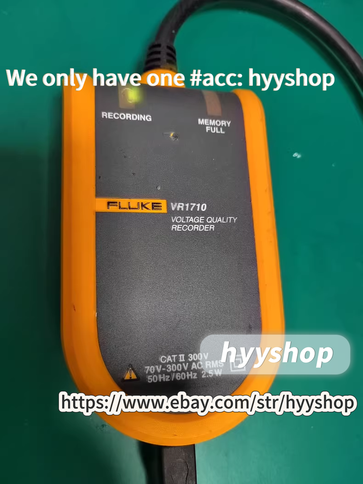 Fluke FLUKE VR1710 Portable Single Phase Power Quality Analyzer/hyy/ | eBay