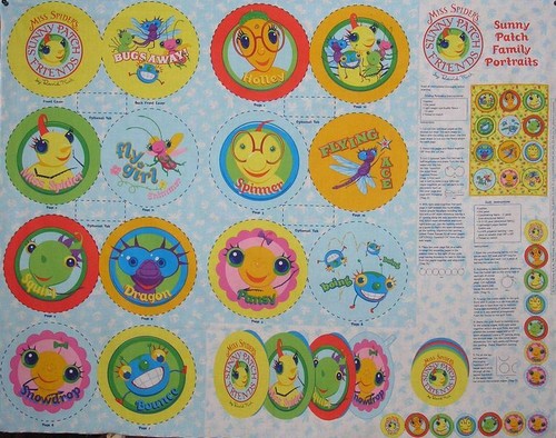 SPRINGS Fabric - MISS SPIDER'S SUNNY PATCH FRIENDS - Book PANEL | eBay