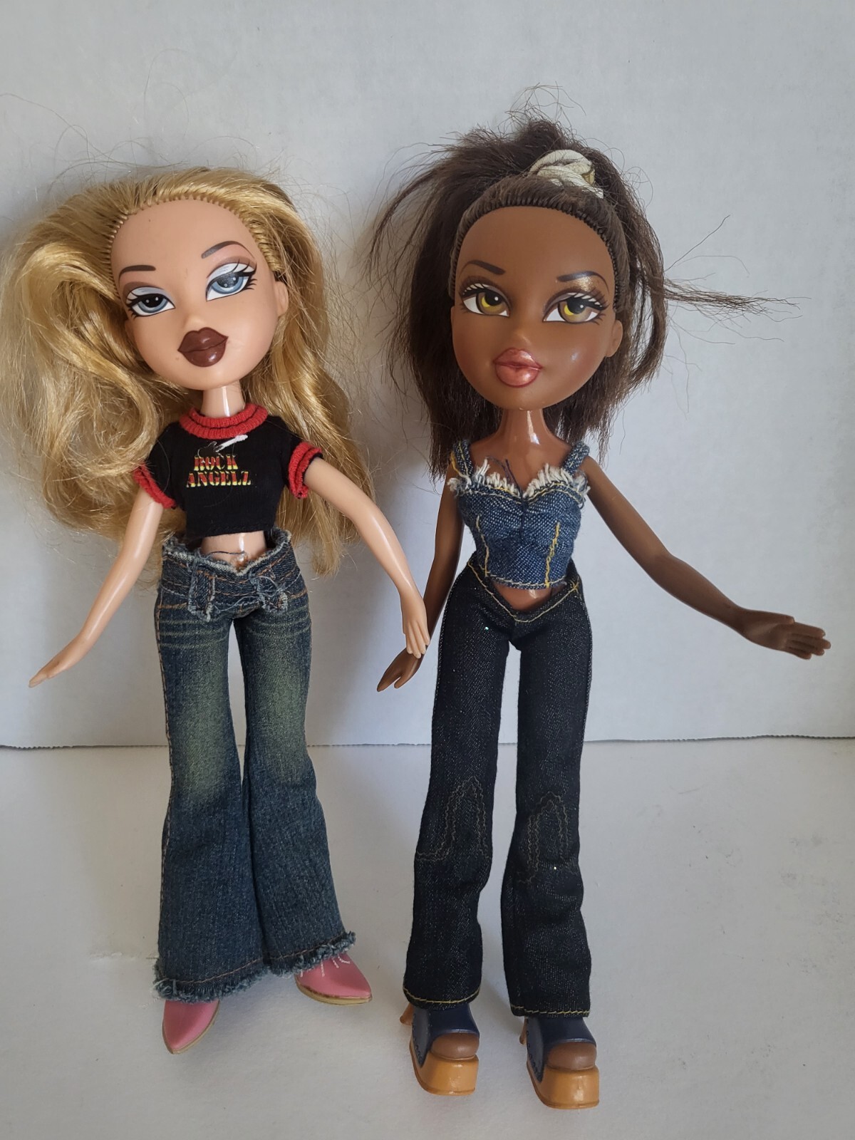 BRATZ Dolls Cloe & Sasha MGA 2009/2001 Stylin and Flaunt It Clothes ...