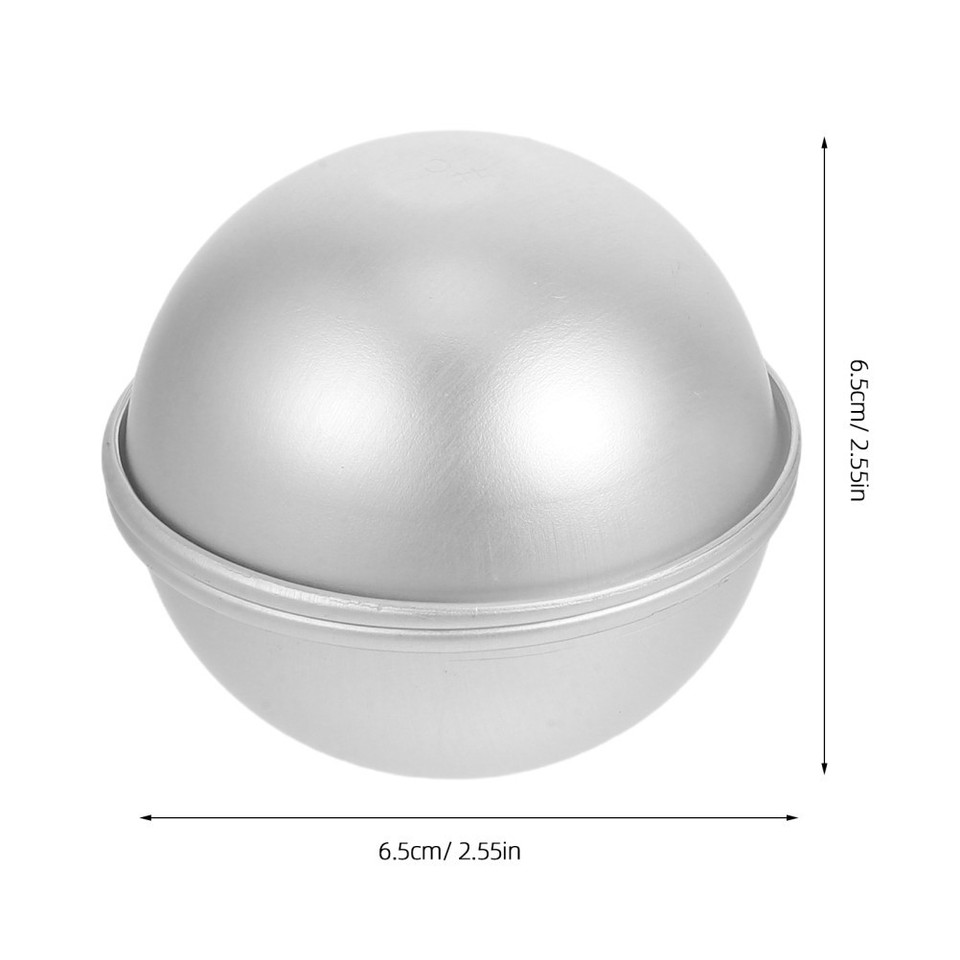 6pcs Convenient Bath Salt Balls Mold Sphere Baking Mold Bathing Ball ...
