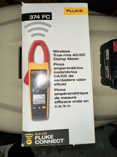 FLUKE 374 FC TRUE RMS AC/DC CLAMP METER WIRELESS WITH FLUKE CONNECT | eBay