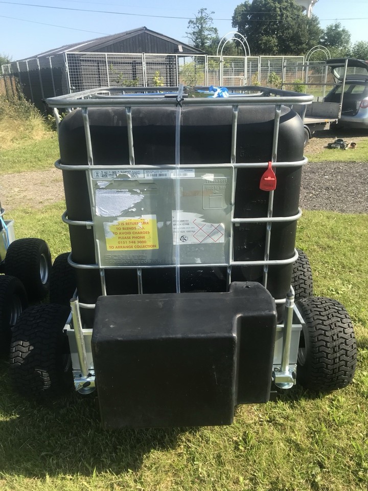 Twin Axle IBC Trailer ATV Livestock Equestrian Water Feeder | eBay UK