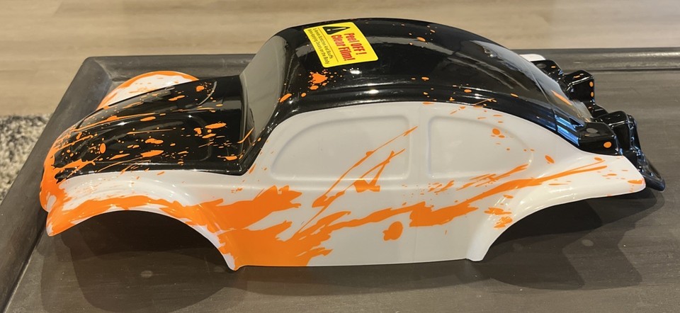 Custom Bug Body Orange Shell for HPI Savage Flux HP 1/8 VW Baja Beetle ...