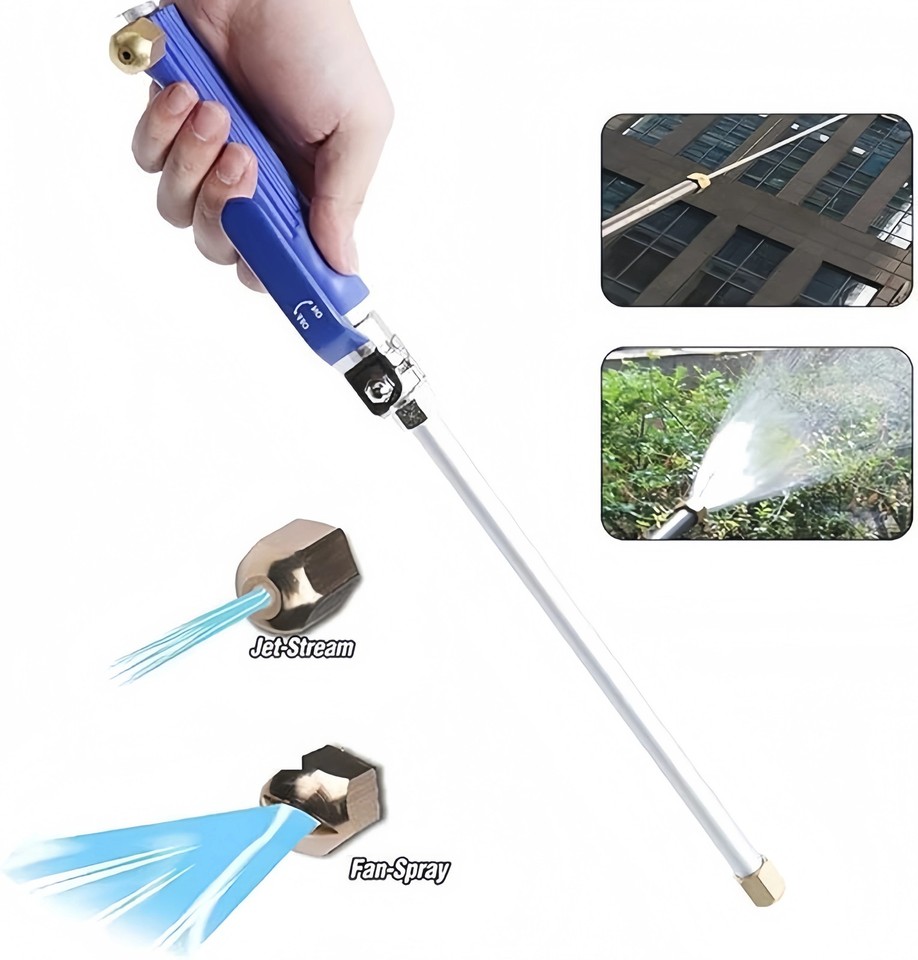 Hydro Jet High Pressure Power Washer Water Spray Gun Nozzle For Garden ...