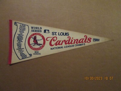 MLB St.Louis Cardinals Vintage Circa 1982 NL Champs Team Logo Roster ...