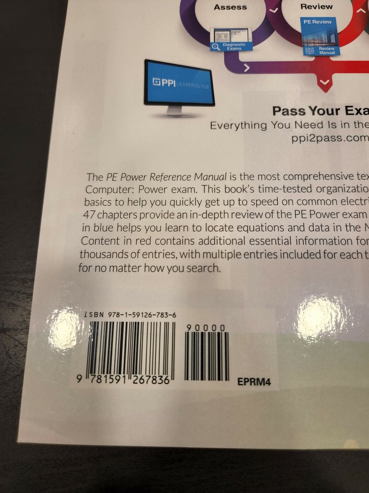 PPI2Pass PE Power Reference Manual, 4th Edition, PE Exam Material (FREE ...