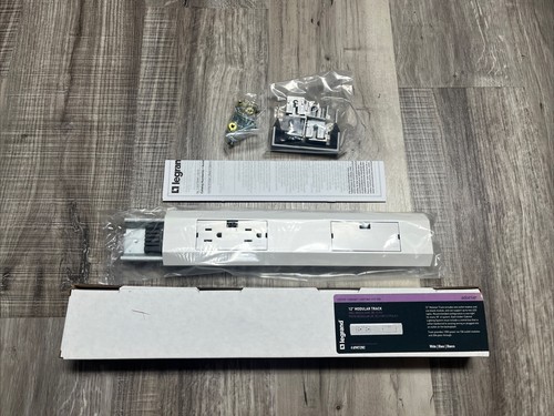 Legrand adorne APMT12W2 12in Modular Track Under-Cabinet Power Outlet ...