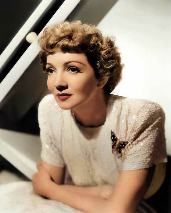 Claudette Colbert Color