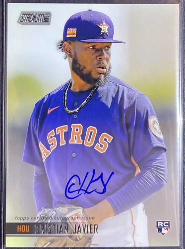 Cristian Javier 2021 Topps Stadium Club Rookie Auto #SCBA-CJ Astros Rc ...