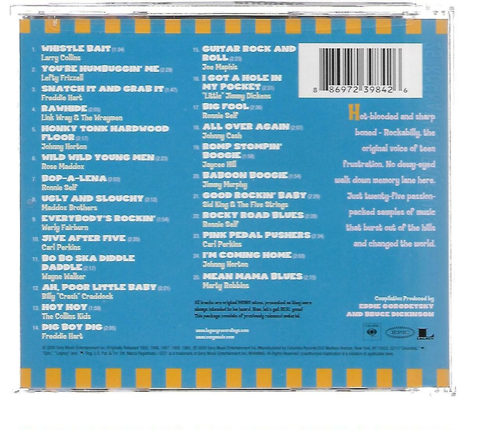 Whistle Bait: 25 Rockabilly Rave-Ups - Various Artist (LIKE NEW CD ...