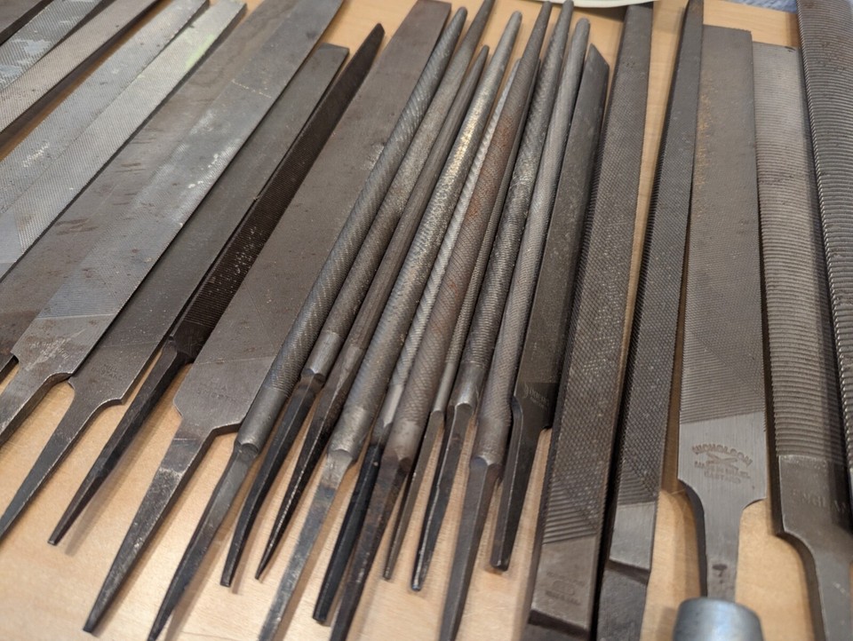 Vintage LOT 32 OF ASSORTED HAND Metal FILES NICHOLSON SIMONDS SANDVIK ...
