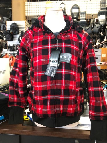 Z1R LADIES PLAID LUMBERJILL JACKET RED/BLACK | eBay