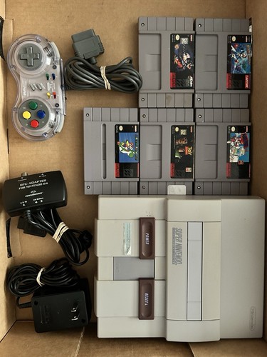Super Nintendo SNES Console 5-Game Bundle(Tested Working Good) | eBay