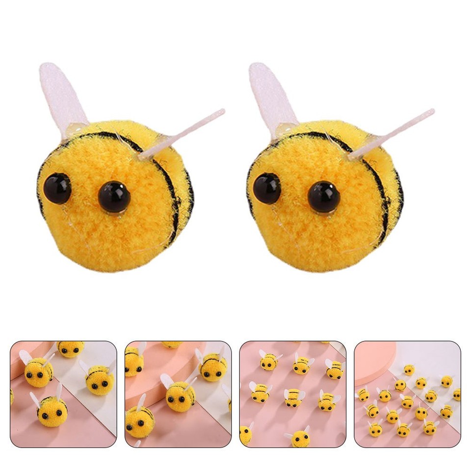 50 Pcs Wool Felt Crafts Mini Felt Bees For Party Decor And Craft Projects | eBay UK