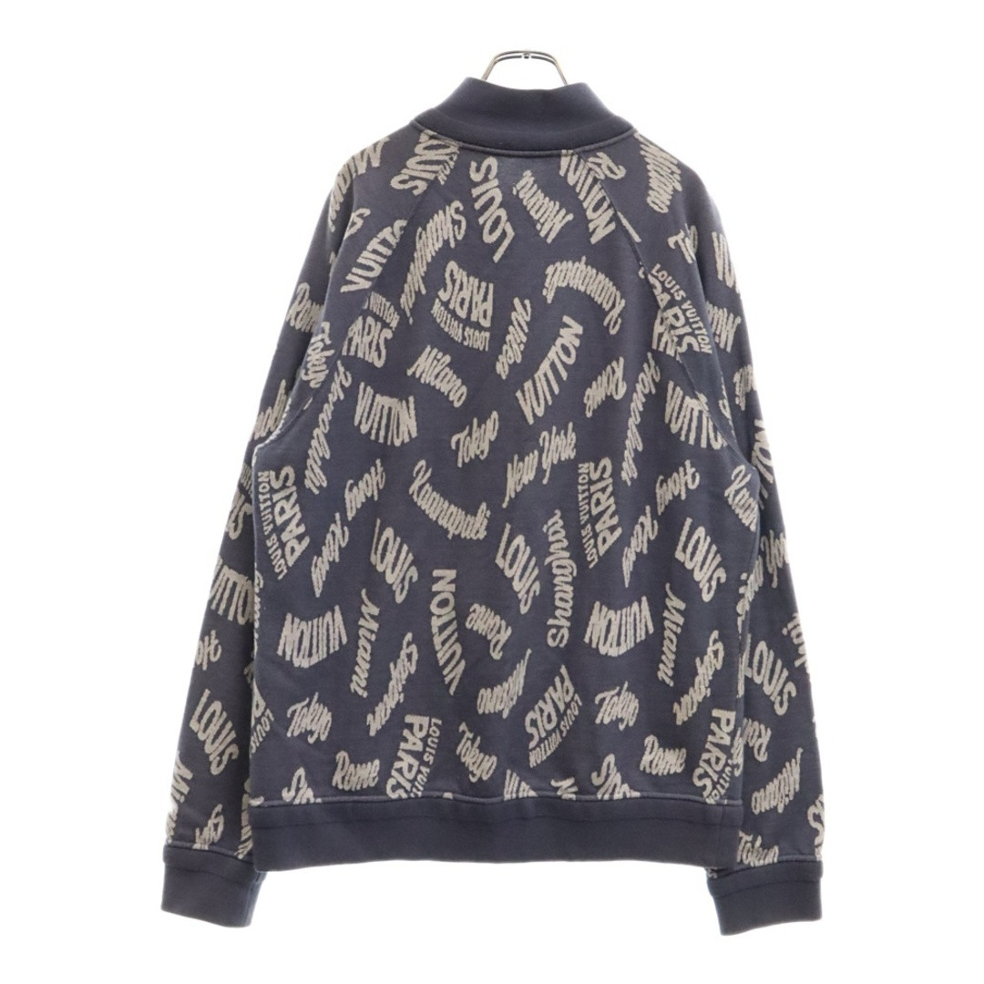 LOUIS VUITTON 18SS Jacquard City Logo Half Zip Sweat Trainer LOUIS VUITTON 18SS Jacquard City Logo Half Zip Sweat Trainer