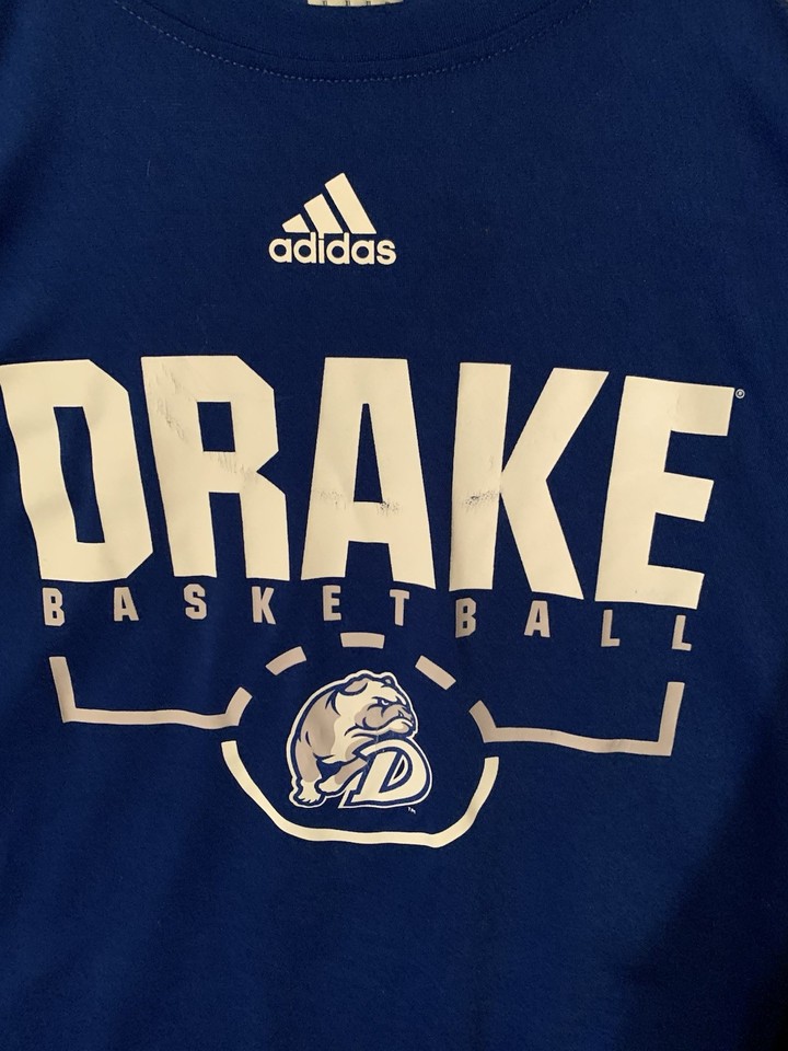 Drake Bulldogs Basketball Long Sleeve Adidas Climatite Shirt Size XL | eBay