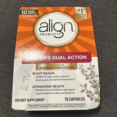 Align Probiotic Women's Dual Action Dietary Supplement 70 Capsules READ ...