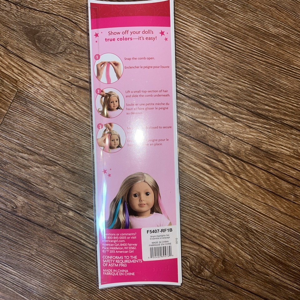 American Girl Doll 'Dos Bright Highlights Set Hair Accessories for ...