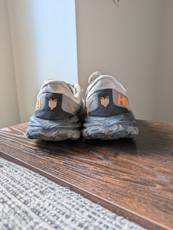 Hoka One One Speedgoat 5 Men’s 12 Wide 2E 1123157 HMBC Gray Running Shoes | eBay