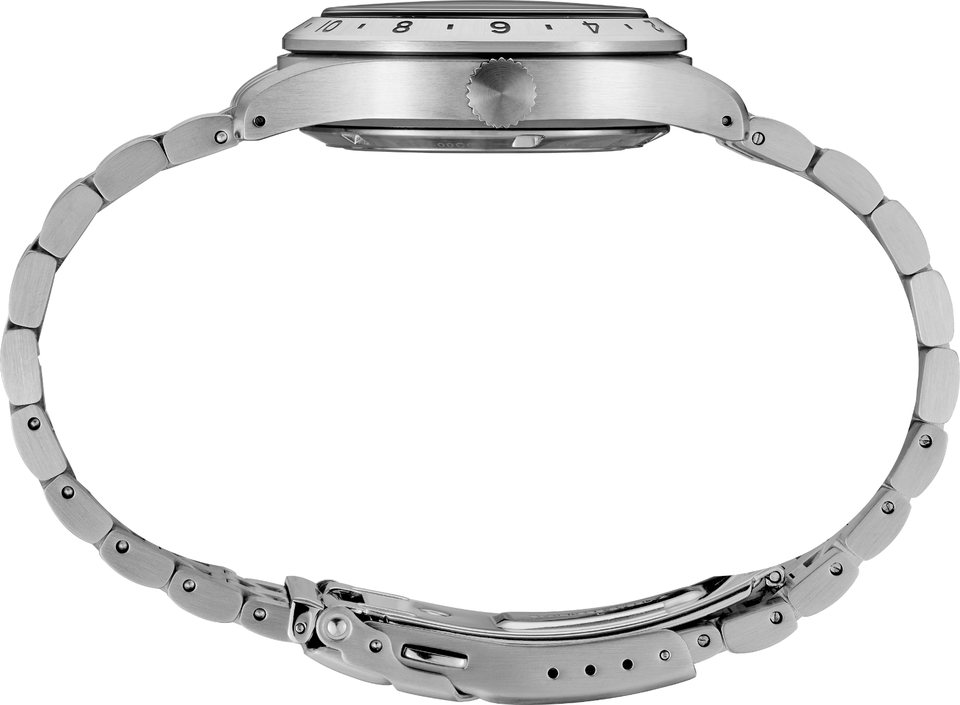 Seiko 5 Sports Automatic GMT Black Dial Stainless Steel Men's Watch ...