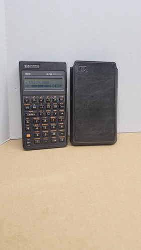 VINTAGE HEWLETT PACKARD HP 42S RPN SCIENTIFIC CALCULATOR AND CASE | eBay