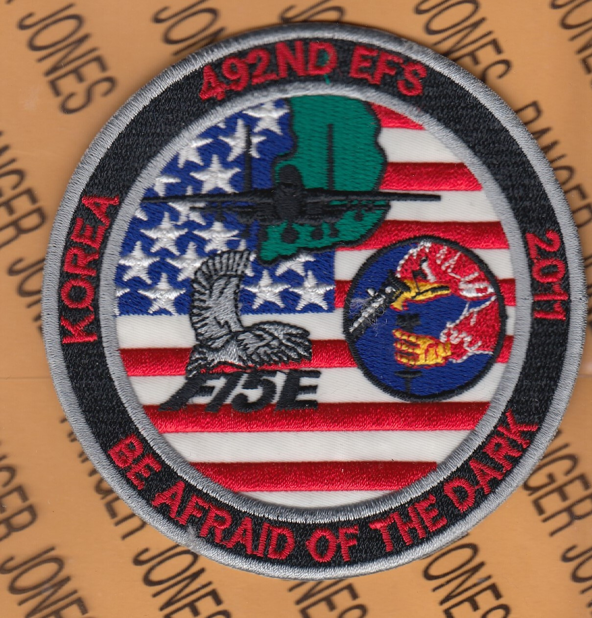 USAF Air Force 492nd Expeditionary Fighter Squadron EFS ~3.75" patch c ...