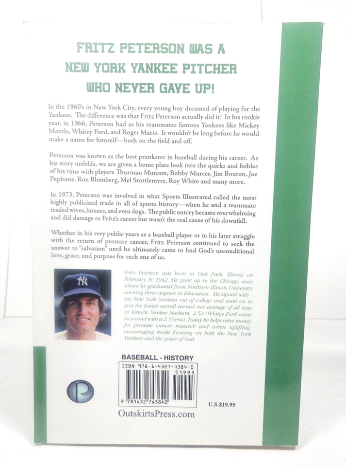 Signed 2009 Fritz Peterson Book Mickey Mantle is Going to Heaven ...