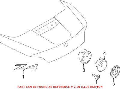 Genuine OEM Deck Lid Emblem for BMW 51147200474 | eBay