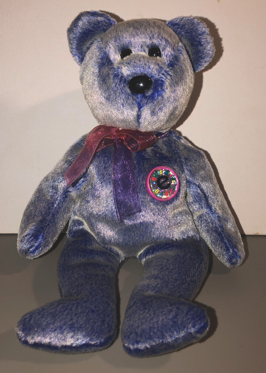 TY Beanie Baby - PERIWINKLE the e-Bear (8.5 inch) - MWMTs Stuffed ...