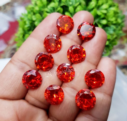 Certified Natural Orange Zircon 115 Ct 10 PC Round Best Making Sale ...