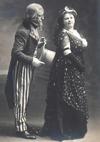 Uncle Sam With Queen Victoria Real Photo Postcard | eBay