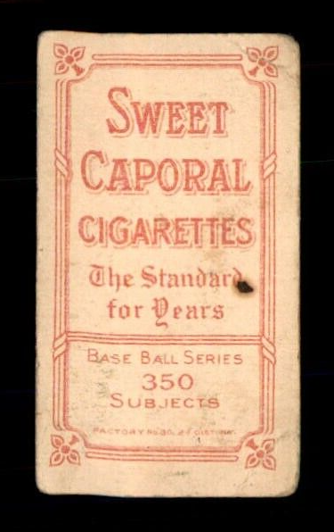 1909 T206 Del Howard CHICAGO NAT'L LOWER GRADE SWEET CAPORAL BACK ...